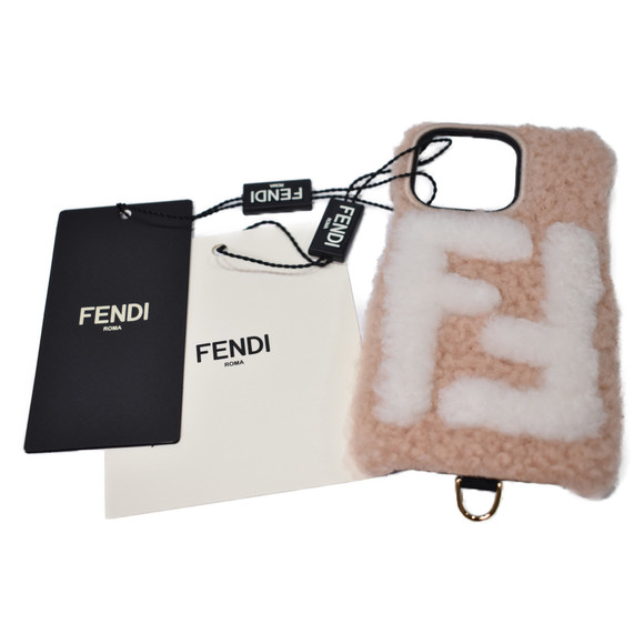 Fendi | Bags | Fendi Iphone Case Leather Pink White | Poshmark